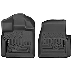 Husky Liners Weatherbeater Floor Mats | Fits 2015 - 2024 Ford F-150 Standard Cab | Front Row, 2-pc Black - 18351