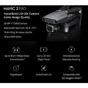 DJI Mavic 2 Pro Drone Quadcopter with Smart Controller, Must Have Bundle, 128GB SD Card, Polares 4 filter set (CPL, ND8, ND16, ND32), and More