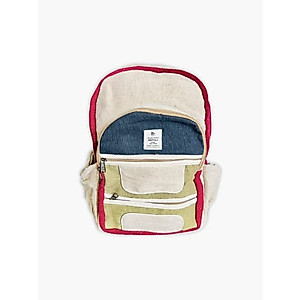 Backpack, Fits laptop, Eco friendly, Organic Hemp travel and laptop Backpack, handcrafted by the best artisans in Nepal (Alpine)