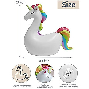 LOGUIDE Floating Pool Lights,Unicorn Pool Party Decorations,2 Pcs Solar Pool Lights Waterproof,Inflatable Pool Lights That Float for Pool Gifts Spa Patio Wedding Party Christmas Decor