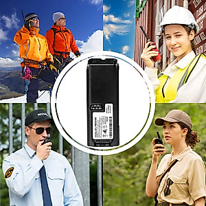 Teseko NTN8923/AR NTN8294/A/AR/B/BR Two-Way Radio Battery 2100mAh Ni-MH 7.2V Battery Compatible for Motorola XTS3000 XTS3500 XTS4250 XTS5000 XTS4250 MTP-200 MTP-300 with Belt Clip