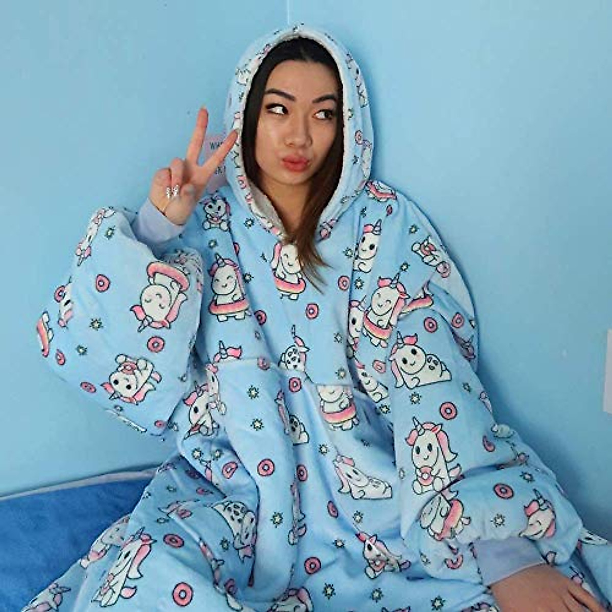 The Oodie Blanket Hoodie | Premium Wearable Blanket Adult & Kids Sizes | All Patterns & Colors | Hoodie Blankets, Oversized Hoodie Blanket for Women & Men, Oodie Hoodie Blanket Hoodie Women & Men