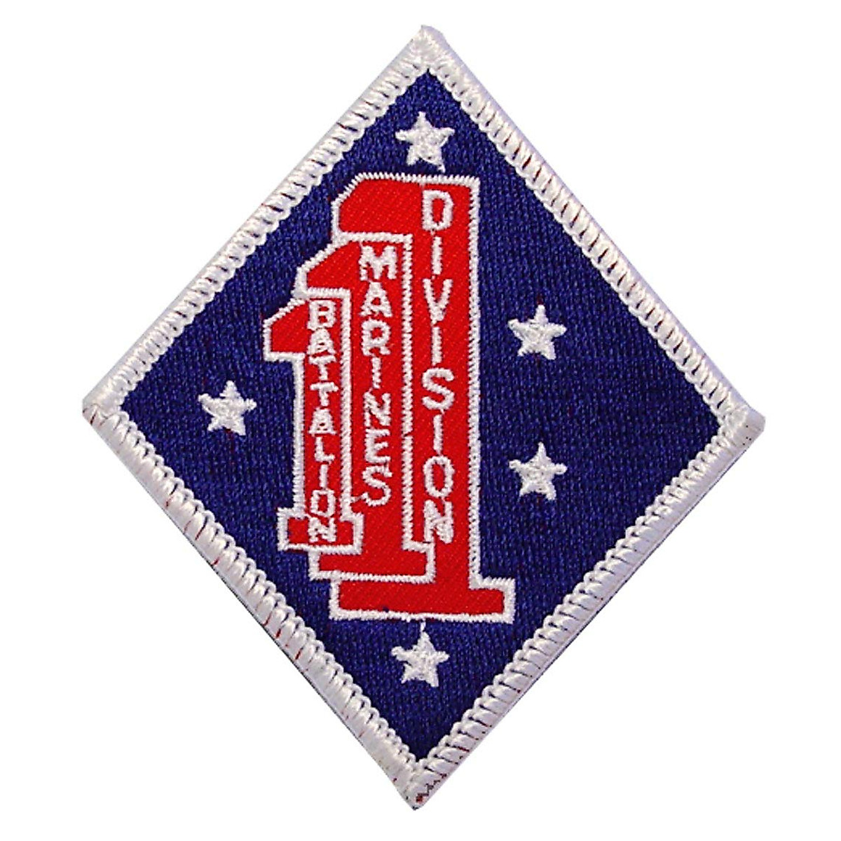 Officially Licensed United States Marine Corps USMC 1st Battalion 1st Marines 1st Division Patch, with Iron-On Adhesive