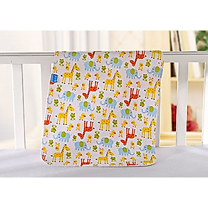 Diaper Changing Pad, Twoworld Cotton Bamboo Fiber Breathable Waterproof Changing Pads Washable Resuable Diapers Liners Mats(20x28in)