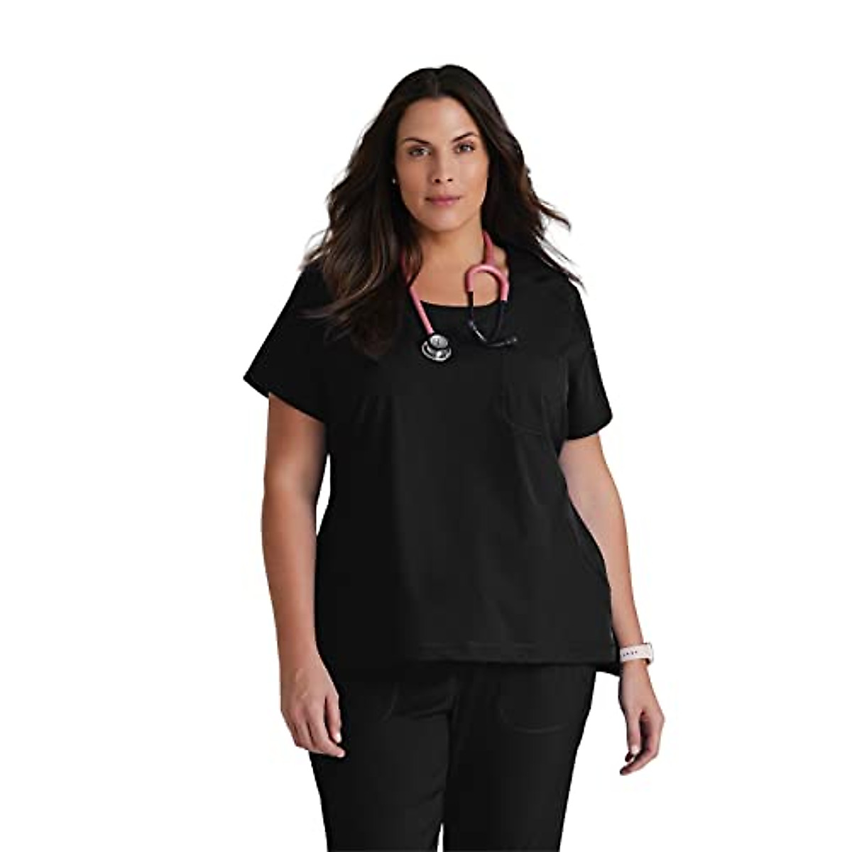 BARCO One BOT142 Women's Uplift Scrub Top Black 2XL