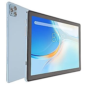 Cosiki Tablet PC, 5GWIFI 100‑240V Blue 6G 256G 10in Tablet for Daily (Blue)