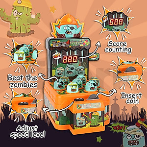 Liberty Imports Zombie Arcade Game Whack Game Mole, Mini Electronic Interactive Hammering & Pounding Toys for Toddler Kids Boys Girls
