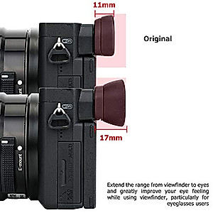 Soft Silicon Camera Viewfinder Eyecup Eyepiece Eyeshade for Sony A6600 A6500 A6400 Eye Cup Protector Replaces Sony FDA-EP17