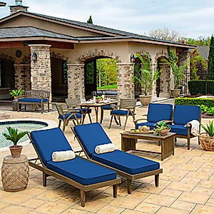 Arden Selections ProFoam Performance Outdoor Seat Cushion 20 x 20, Lapis Blue