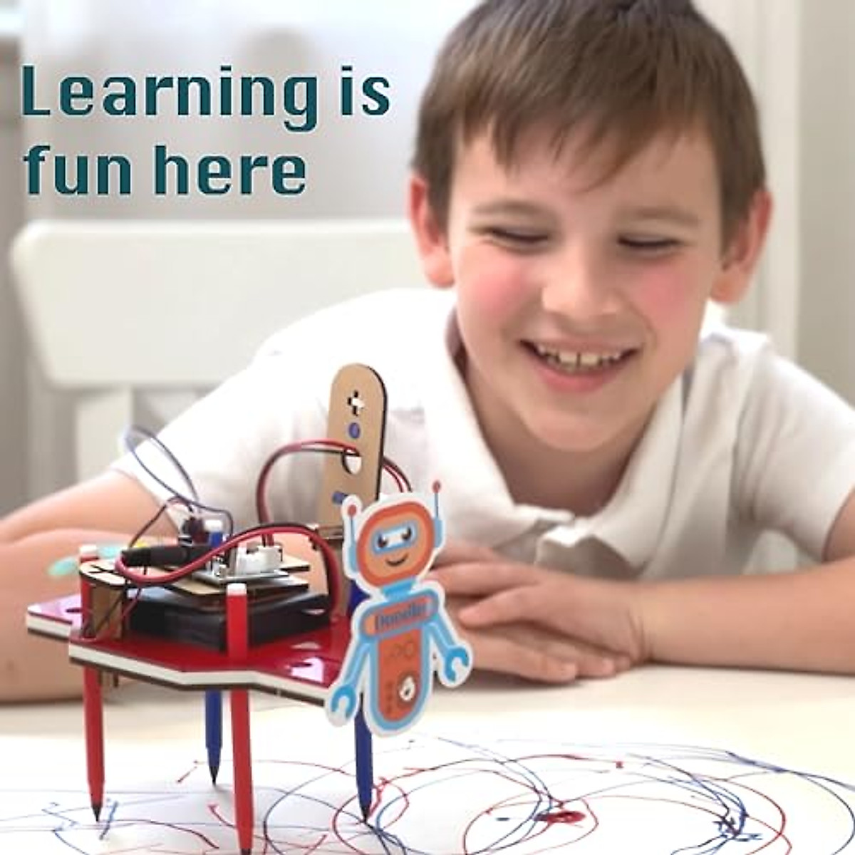 ButterflyEdufields STEM Robotics Projects Kit 10in1 Robots with Sensors for Ages 8-12 Electronics Engineering Kit with Circuit Board for Kids | Homeschooling | 50+ Parts