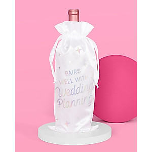 xo, Fetti Bride to Be Gift Wedding Planning Wine Bag | Engagement Party Gift, Bridal Shower Goodie Bag, Bachelorette Party Favor, Bride to Be Decoration, Wedding Drink Holder