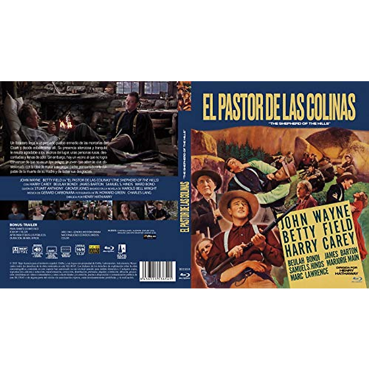 El Pastor de Las Colinas BD 1941 Shepherd of The Hills [Blu-Ray] [Import]