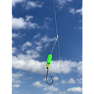 6 Pack 'Coquina Shells' Pompano Surf Fishing Rigs (25# Mono)