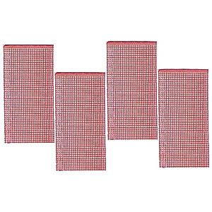 Tainrunse Sparkling Rectangle Backdrop Foil Fringe Curtain Shimmering Metallic for Durable Party Wall Decoration Reflective Pet Background with Self-Adhesive Rose Gold