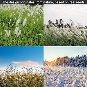 Luxsego Artificial Plants Reed Greenery Flowers, Potted Tall Silk Fake Pampas Grass for Home, Office, Wedding Decor, Faux Plants for Her or Him(46in, White)