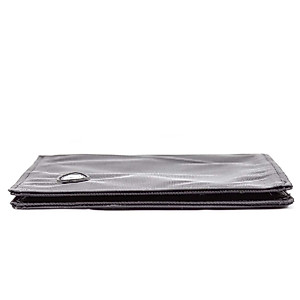 Big Skinny Men's Super Skinny Bi-Fold Slim Wallet, Holds Up to 30 Cards, Black