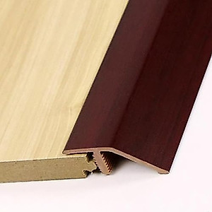 TOCTUS Floor Threshold Transition Strip Wood to Tile, PVC Floor Cover Strip Laminate Vinyl Floor Mats Edge Ramp Replacement, Interior Threshold Cover for Doorways (Color : E, Size : 90CM*1PCS)