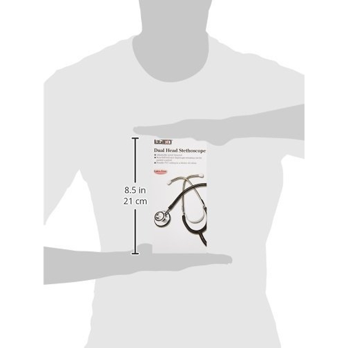 Grafco Dual Head Stethoscope, Black, 400