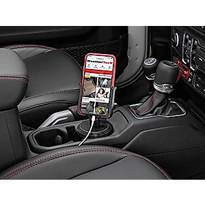 WeatherTech CupFone XL, Universal Cup Holder for Car, Phone Mount Automobile Cradle with Black Plastic Knobs