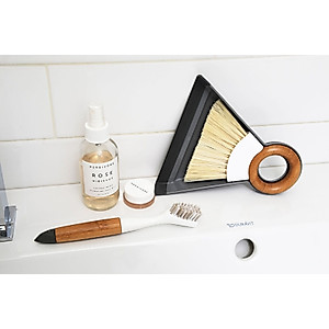 Full Circle Sweep Home Cleaning Broom and Brush Set with Tiny Team Mini Dustpan