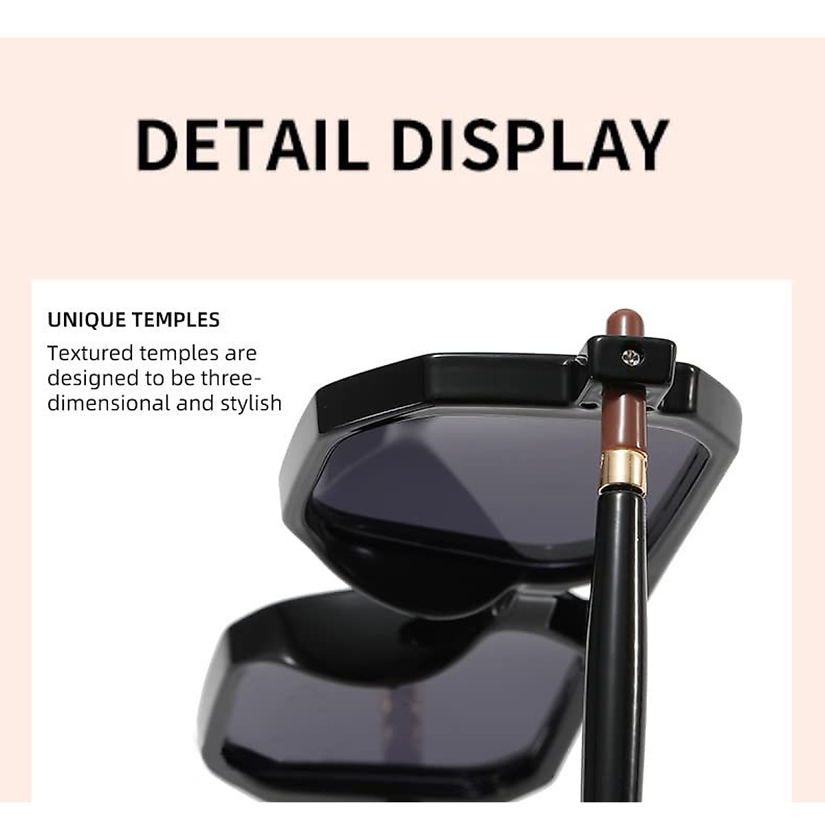 SunRay Polarized Premium Sunglasses for Men Women, Anti Glare, 100% UV Blocking, Durable Protection Sunglasses (black)