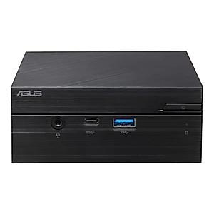 ASUS PN62S Mini PC System with Intel Core i5-10210U, 8GB DDR4 RAM, M.2 PCIE 256GB SSD, WiFi 6, Bluetooth, USB-C, Windows 10 Pro (PN62S-SYS582PXFD), Black