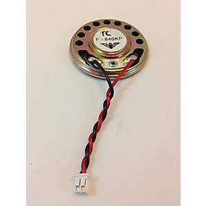 TCC 40mm Speaker Ultra Slim Round W/Leads & Plug 0.25 WATT @ 8 OHMS