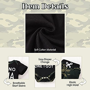 NZRVAWS Baby Boy Clothes 0-3 Months Newborn Boy Outfits Infant Boy Bodysuit Pants Set Baby Boy's Clothing Summer Clothes