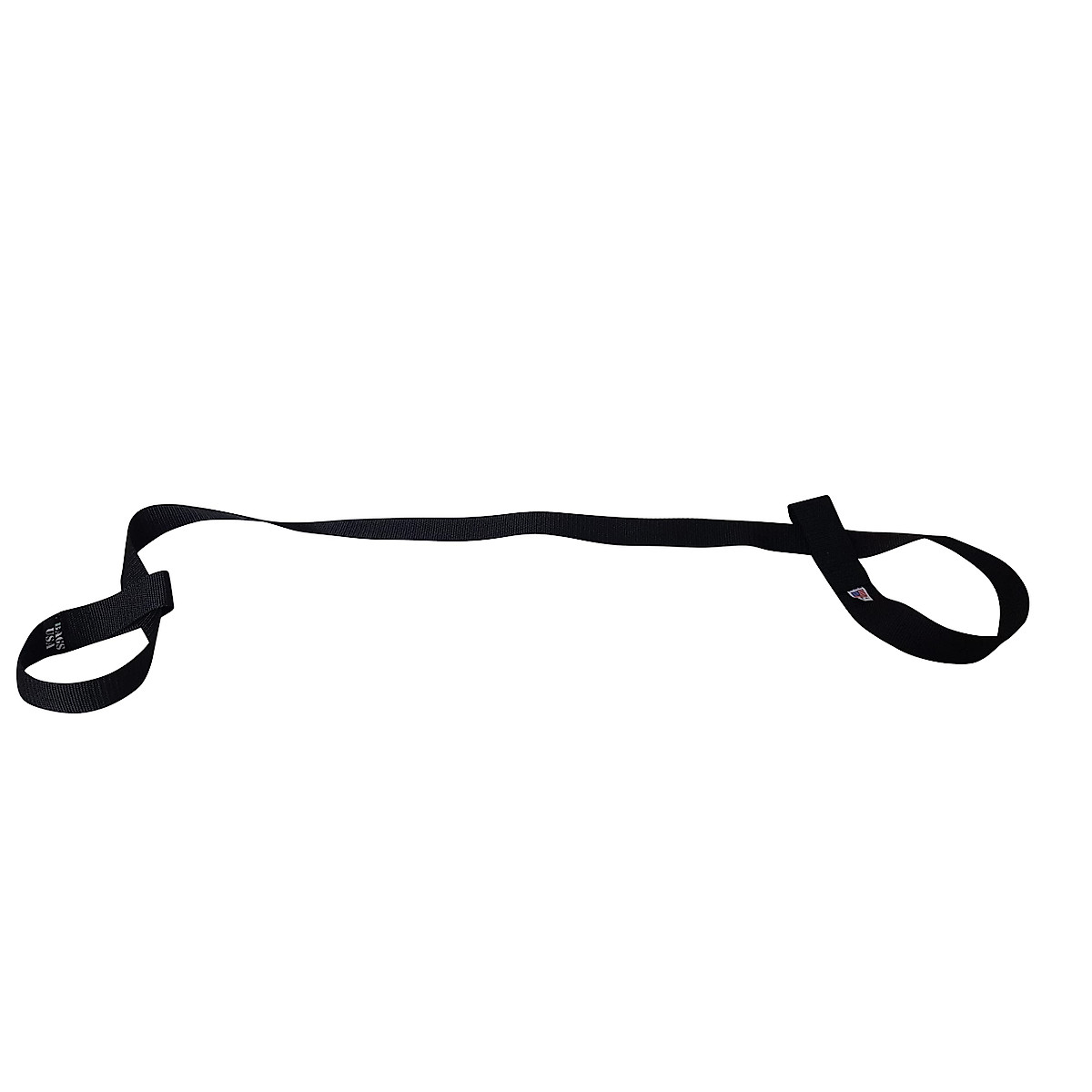 Yoga Mat Carrier Strap, Roller Skate Leash, Ski Boots Or Snowboard Shoulder Sling Made In USA. (Black)