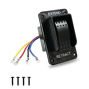 RV Power Stabilizer Switch Electric Jack Switch 12V DPDT Extend Retract Momentary, Polarity Reversing Switch for Boat Auto UTV RV Travel Trailer