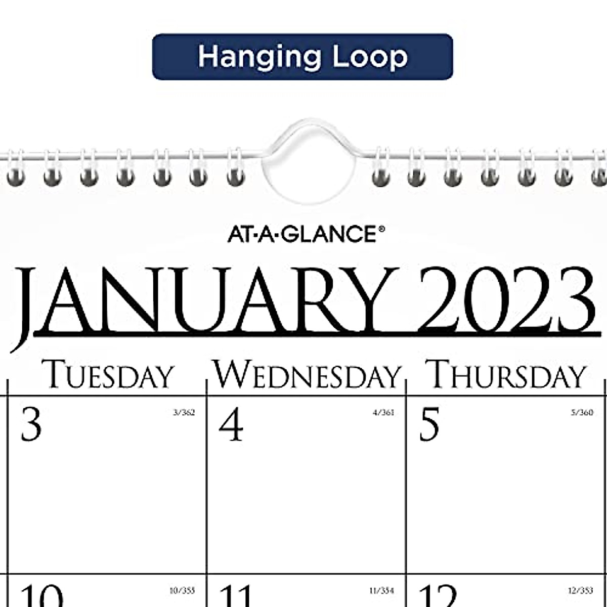 AT-A-GLANCE 2023 Wall Calendar, 14 ⅞ " x 11 ⅞ ", Medium, Spiral Bound, Monthly, Reversible, Business (997-1)