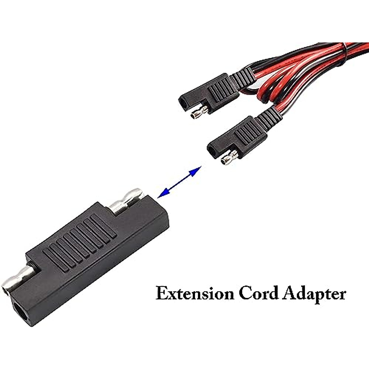 zdyCGTime 4Pack SAE Connector SAE Polarity Reverse Adapter 1.9"x0.28" Gender Charger, Solar Panel Battery Power Charger SAE Male to Male Plug Changer Adapter