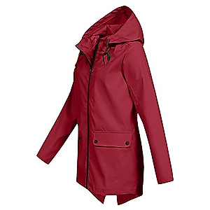 Women's Fall Clothing rain Coat for Women Waterproof roll-up Cuffed Short Sleeve Brown Shirt Women tees Dressy Casual roll-up Sleeve Pocketed Zip Long Sleeve Henley Plaid Dresses for Women