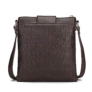 MKF Crossbody Bags for Women – Cross body Strap, Messenger Purse – PU Leather Handbag, Womens Fashion Pocketbook Mustard