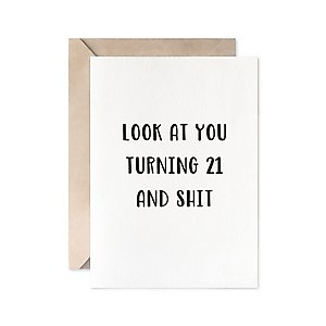 MAGJUCHE 21st Birthday Card Funny For her or him, Turning 21 Birthday Card For Son, Daughter Or Friend