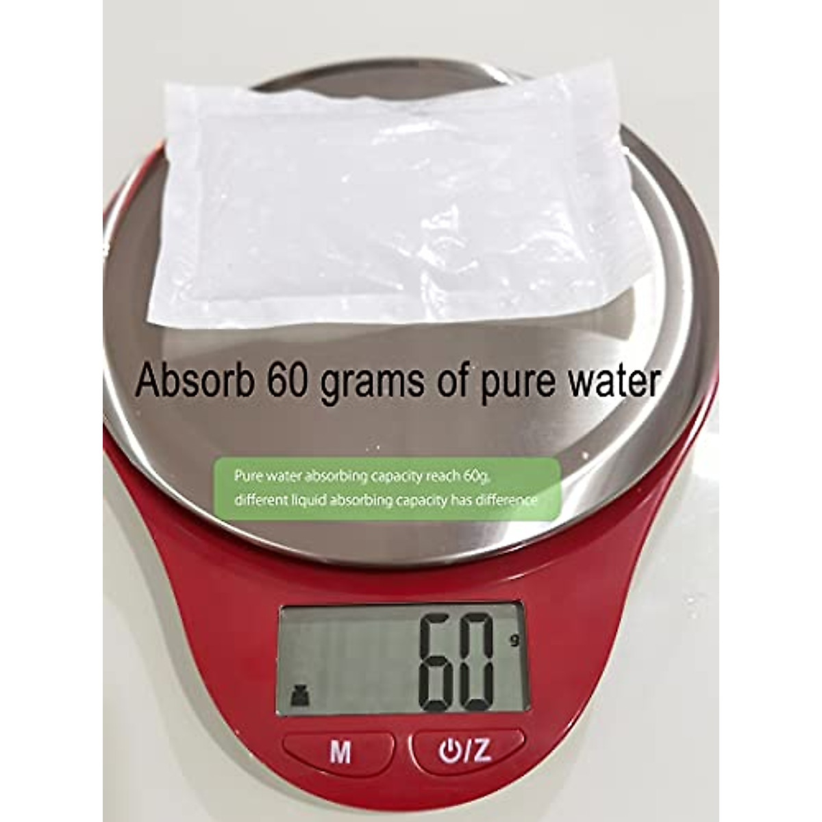 RIKICACA Meat Absorbent Pads 4x7 inch Dri Lock 60 Grams,White Meat Soaker Pads for Vacuum Sealer Bags (80pcs)