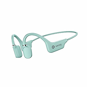 YODZ Bone Conduction Headphones Wireless Sports Headset Bluetooth 5.0 Open Ear HiFi Stereo IPX67 Waterproof Earphone Noise Reduction with Mic, for Sports and Games,Green