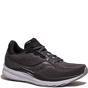 Saucony Women's Ride 14 Running Shoe, CHARCOAL/BLACK, 9 Medium