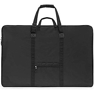 Nicpro Upgrade Art Portfolio Bag 24 x 36 Inches Waterproof Artist Carrying Bag Hard Side Sturdy with Strap, Storage for Artwork Sketch Drawing Photography