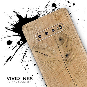 DesignSkinz Raw Wood Planks V5 Protective Vinyl Decal Wrap Skin Cover Compatible with The Samsung Galaxy S20 (Screen Trim & Back Glass Skin)