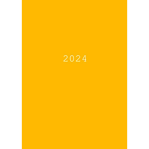 2024: Weekly Planner With Hourly Schedule | Vertical Layout Time Slots 5 AM – 11 PM | Week-To-View A4 Dated Agenda | Appointment Scheduling Calendar ... On 2 Pages Organizer Book | Simple Yellow