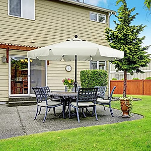 ABCCANOPY Premium Patio Umbrellas 10' Light Beige