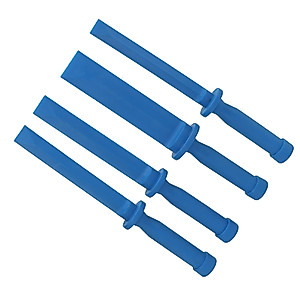 Nylon Plastic Chisel Set, Universal Scraper Remover Tool Kit, Comfortable Grip, sturdy Material, Safe for Paint and Metal Surfaces, 4 Different Width Sizes, for Adhesive Caulk Rem