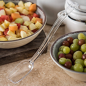 Carlisle FoodService Products CFS 447007 Solid Buffet / Salad Serving Spoon, 0.8 oz, Clear