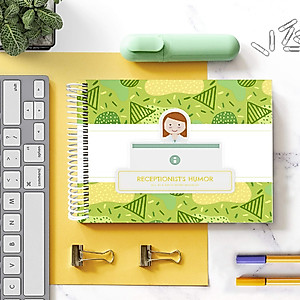 Receptionist Gifts - Personalizable Humor Booklet with Matching Card to Say Thank You to Your Favorite Receptionist Or Front Desk Assistant - Easy-to-Fill and Thoughtful Gift Ideas. Funny Office Gifts