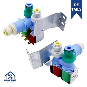 What's Up? W10408179 IMV708 4389177 Refrigerator Water Inlet Valve Replacement Part by Robertshaw for Whirlpool Kenmore Refrigerators Replaces AP5263471 W10408179VP PS3497634 AP5263471 1938614