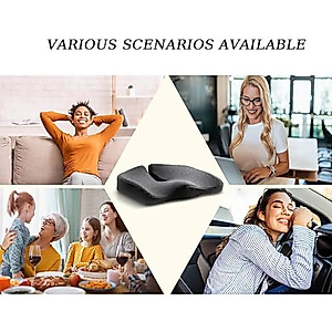 Libiyi Seat Comfort Pro,Libiyi Seat Cushion,Ergonomic Seat Cushion for Hip and Back Pain Office Chair,Breathable Memory Foam Seat Cushion with Lined,for Wheelchairs,Driving Seat Cushions (Coffee)