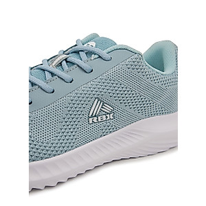 RBX Women's Lightweight Running Shoe Quick Dry Mesh Athletic Training Shoe Breathable Gym Sneaker Commuting Sneaker Lace Up Sneakers for Walking, Workouts, Dog Walks, Casual Wear Light Blue 2.0 8