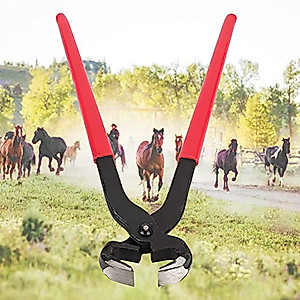 Zerodis Professional 16in Horse Farrier Hoof Trimmer, Steel Hoof Nipper Trimmer Cutter Pull Nails Tool