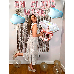 LaVenty Rose Gold On Cloud Wine Bachelorette Decorations Bubbly Bar Banner Mimosa Bar Decorations Vino Bachelorette Party Rose Bridal Shower Decorations